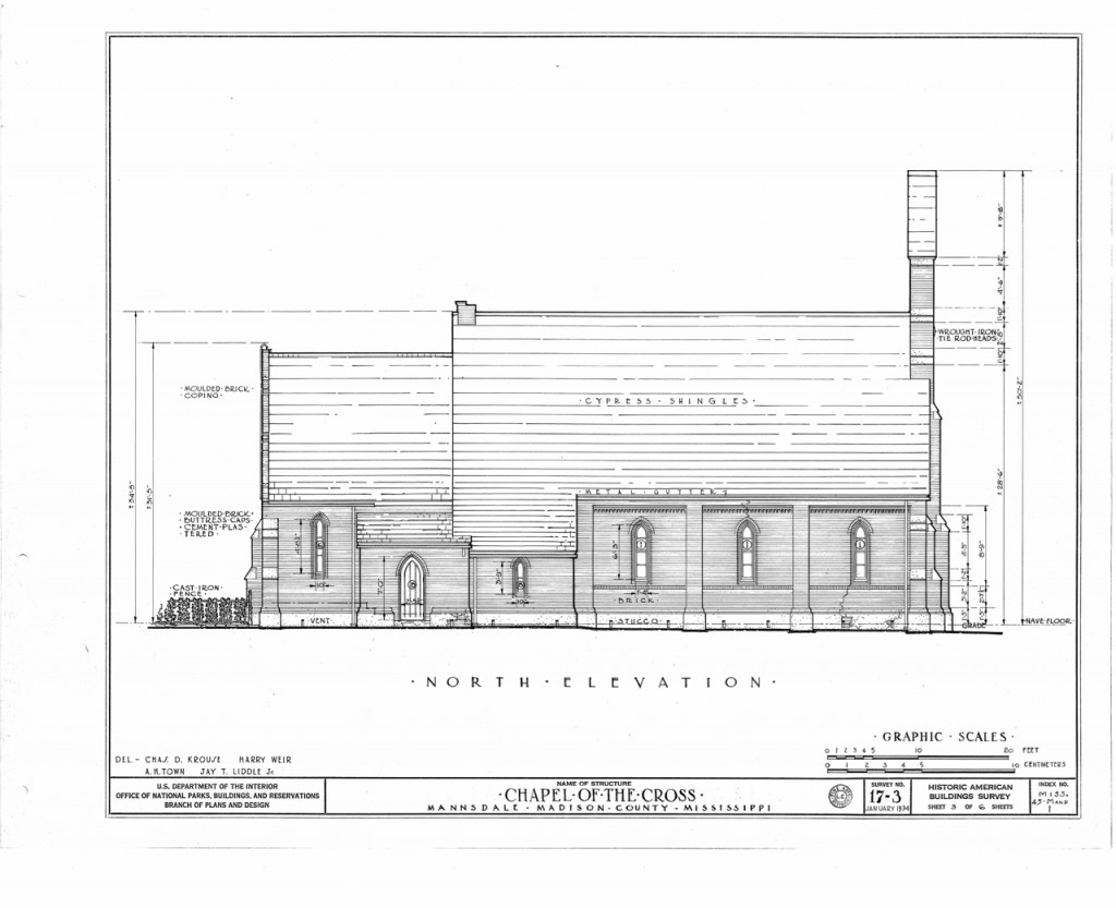 Historic Line Drawings – Chapel of the Cross