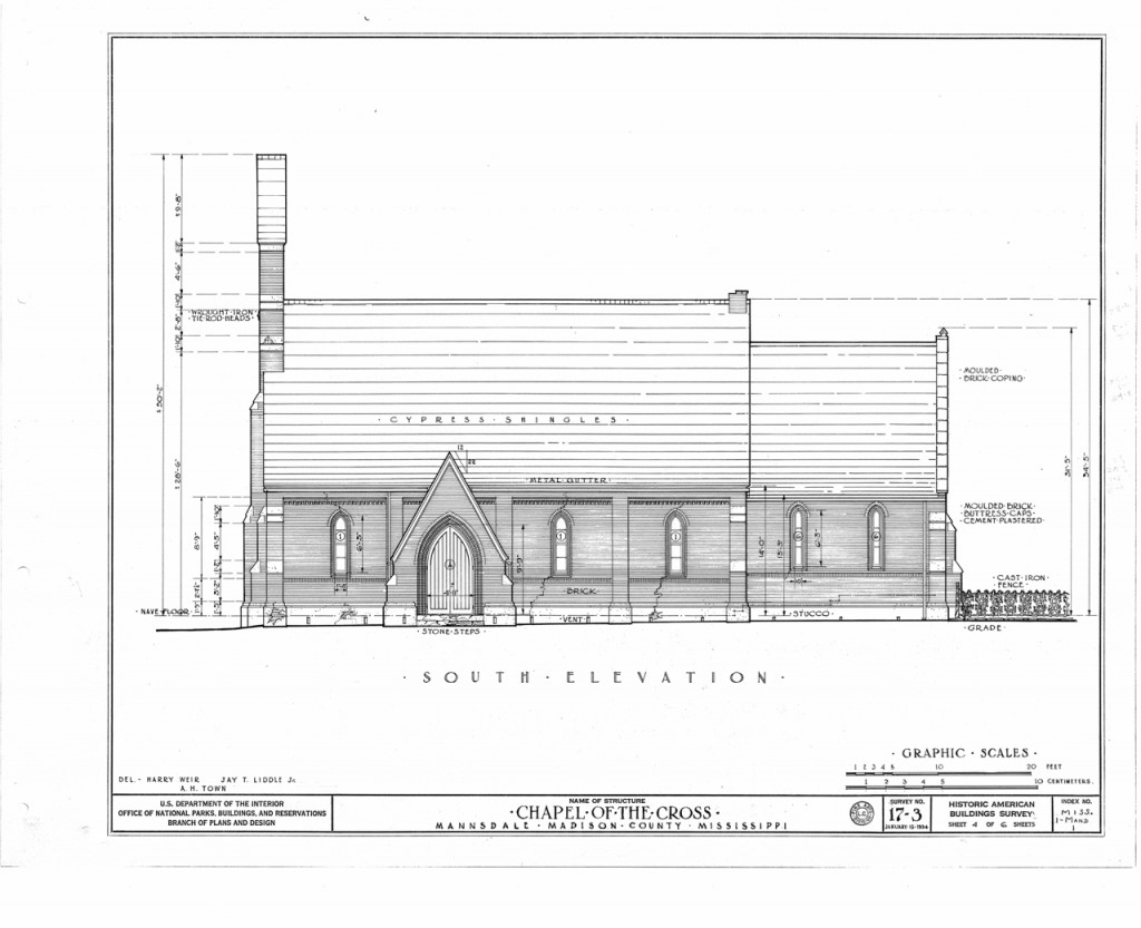 Historic Line Drawings – Chapel of the Cross